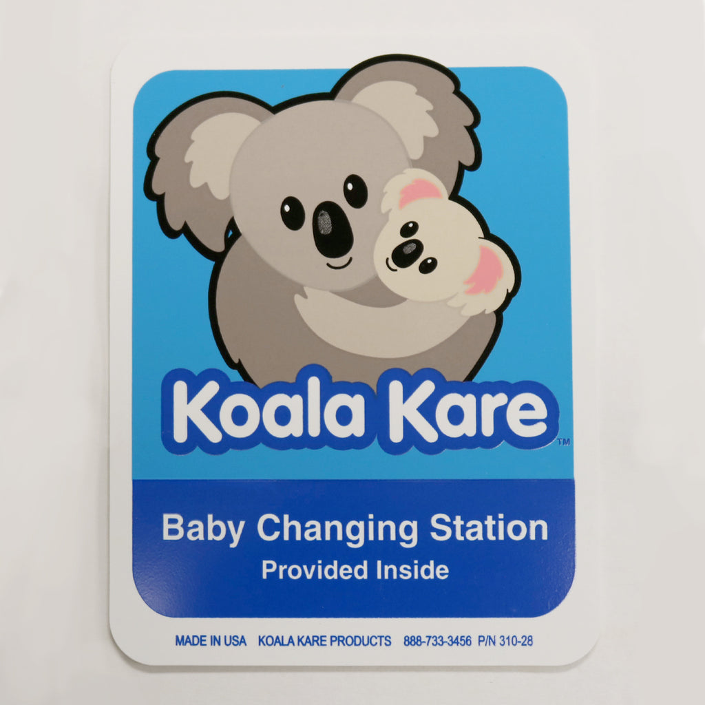 Koala Kare 310-28 Label, Logo Door Plaque | TotalRestroom.com