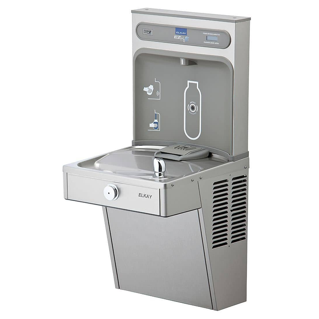 Elkay Stainless Steel Electronic Sensor (Bottle Filler); Pushbutton ...