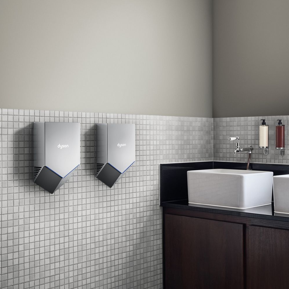 Dyson Airblade V (AB12) Automatic Hand Dryer, Sprayed Nickel ...