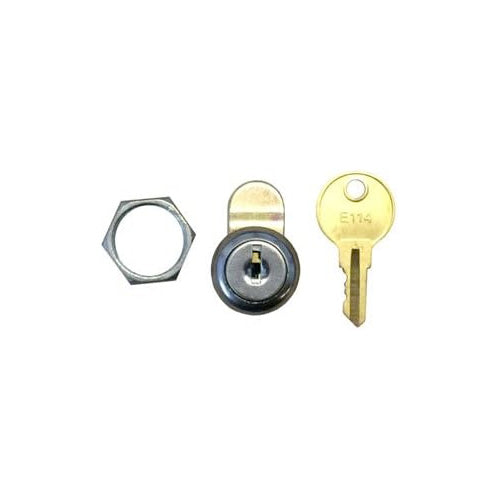 ASI L-001 Lock, Nut & E-114 Key for Door | TotalRestroom.com