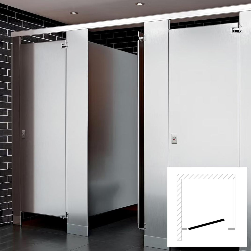 Accurate Toilet Partition, Stainless Steel, 1 ADA Compartment 60-1/2"
