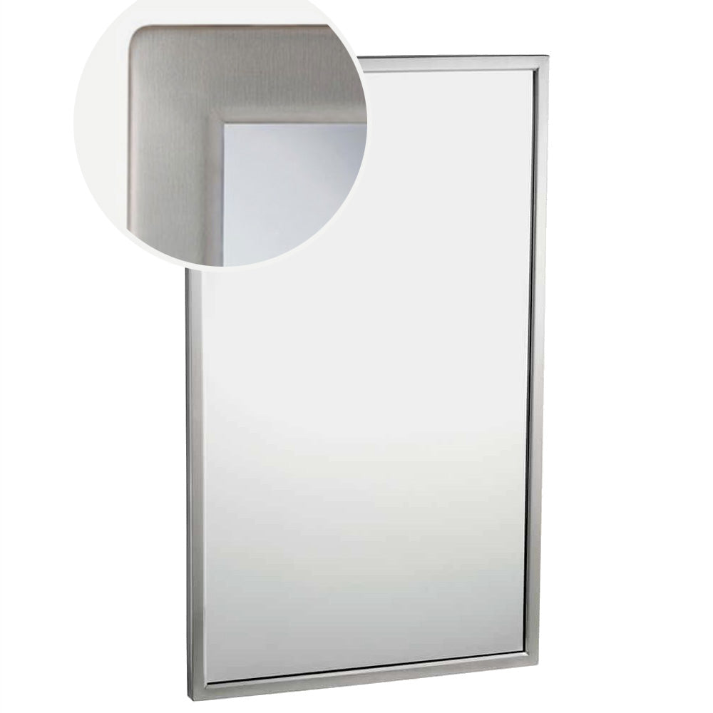 Bobrick B-2908 1836 Tempered Glass Welded-Frame Mirror 18x36 ...
