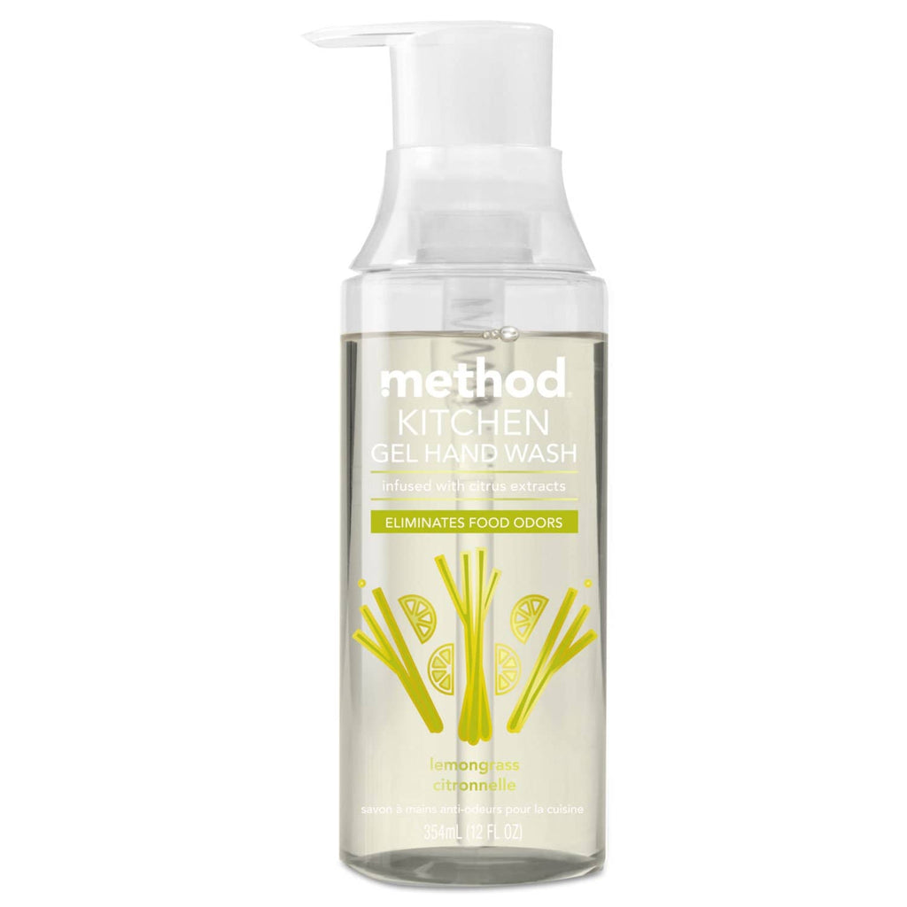 Method Kitchen Gel Hand Wash, Lemongrass, 12 Oz Pump Bottle ...