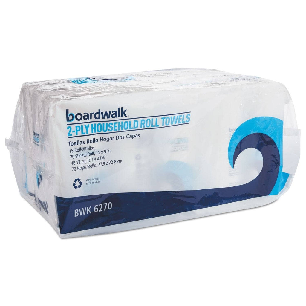 Boardwalk Office Packs Perforated Towels, 2-Ply, White, 9 X 11, 70/Roll ...