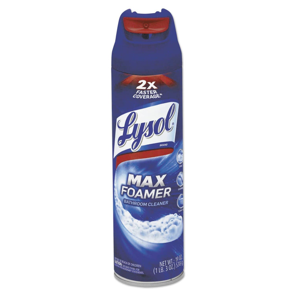 Lysol Max Foamer Bathroom Cleaner, Fresh Scent, 19 Oz Aerosol, 12 ...