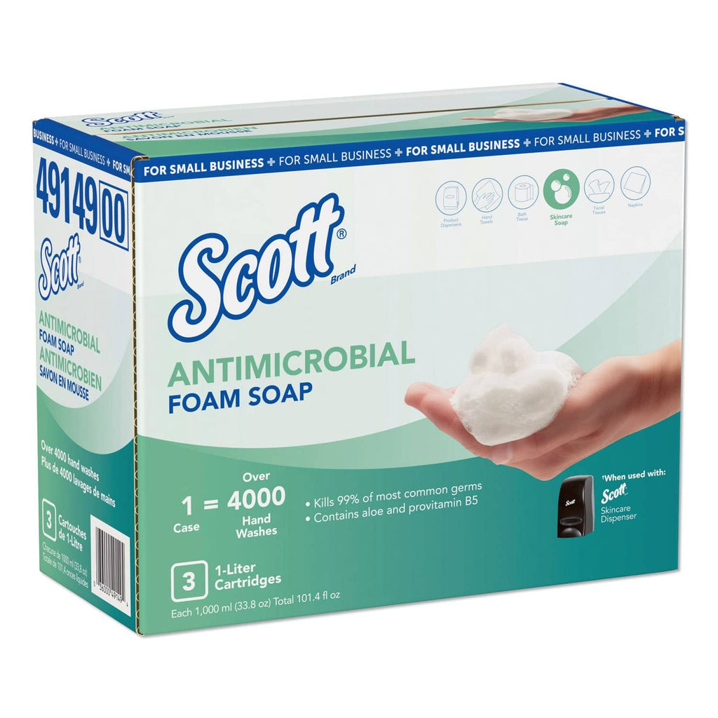 Scott Control Antimicrobial Foam Skin Cleanser , Unscented, 1000Ml ...
