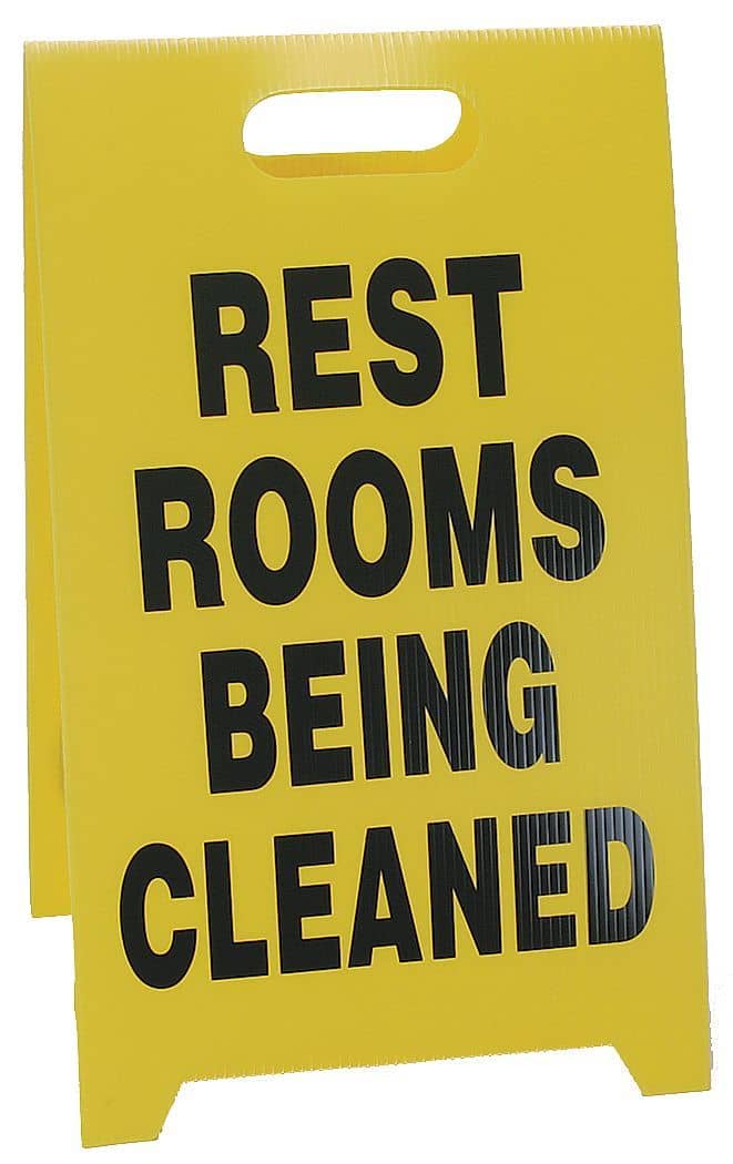 See All Industries Floor Sign, Rest Rooms Being Cleaned - TP-CREST ...