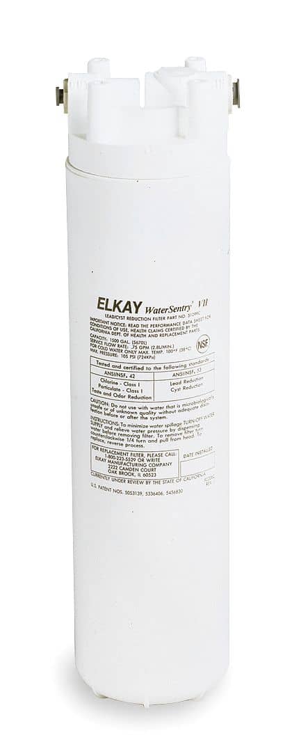 Elkay Polypropylene, Carbon Water Cooler Filter, For Most Water Coolers ...