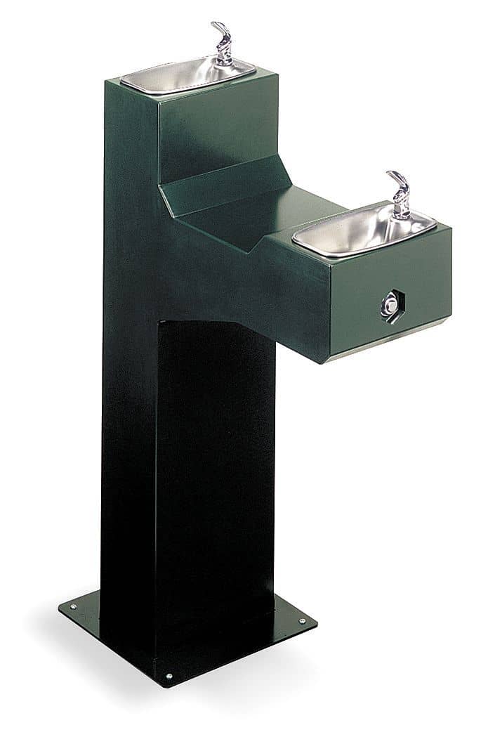 Halsey Taylor Evergreen Push Button Drinking Fountain - 74047202000 ...