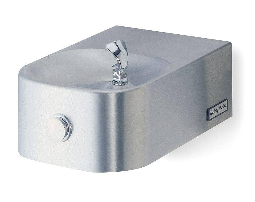 Halsey Taylor Stainless Steel Push Button Drinking Fountain ...