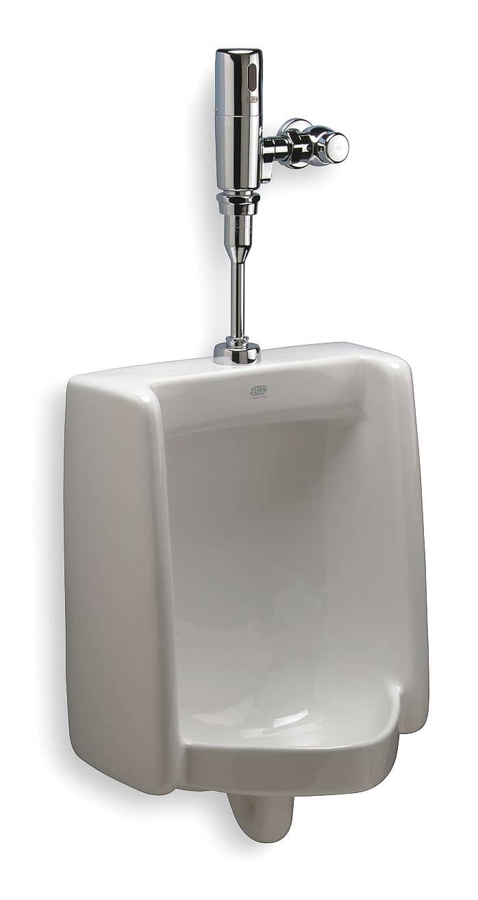 Zurn Washdown Wall Urinal, 0.125 Gallons per Flush, 25-5/8"H x 18-1/2"W ...