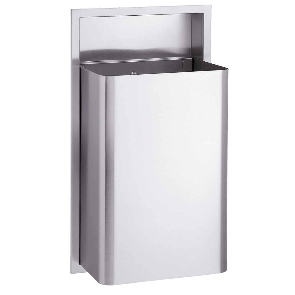 Bradley 344-100000 Commercial Restroom Waste Receptacle, 12 Gallon ...