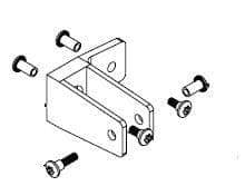 Bradley HDWC-S0015 Toilet Partition Pilaster at Panel F Bracket Kit ...