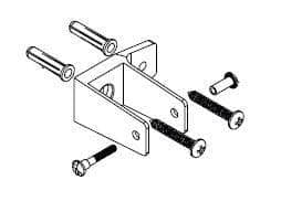 Bathroom Stall - Pilaster Brackets