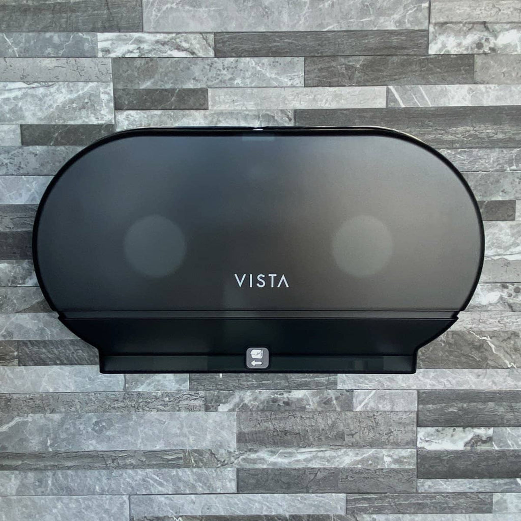 VISTA Double Jumbo TP Dispenser, Black Translucent - TP3002 ...