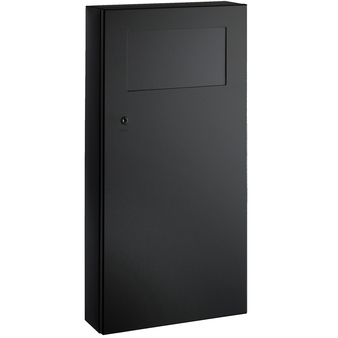 Bobrick 35639.MBLK Matte Black Waste Receptacle (11.3L) Surface Mounted ...