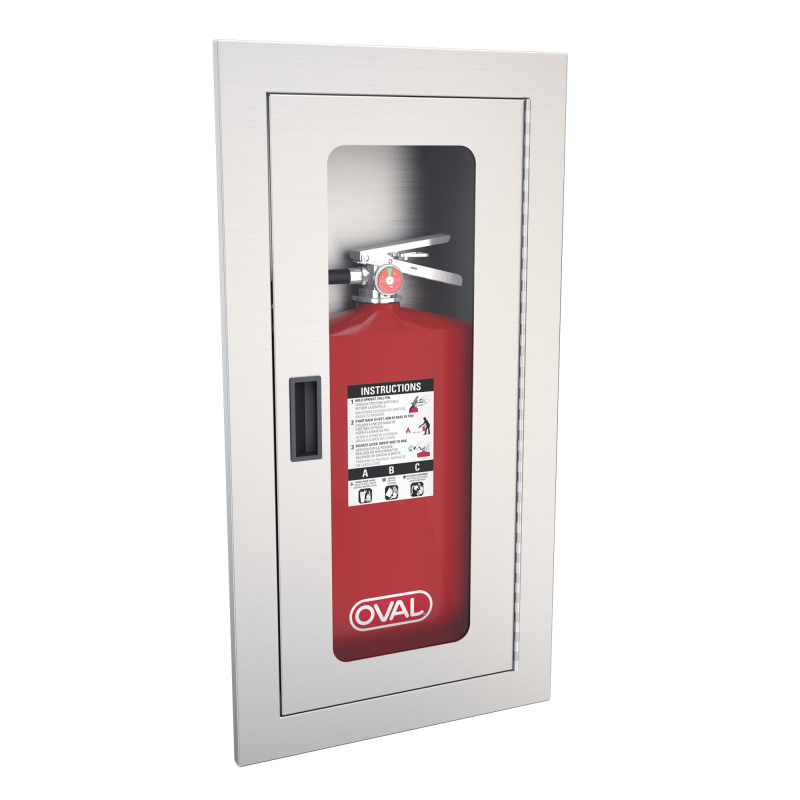 Oval CRSS-040100 Recess Mounted, Stainless Steel, Full Clear Acrylic ...