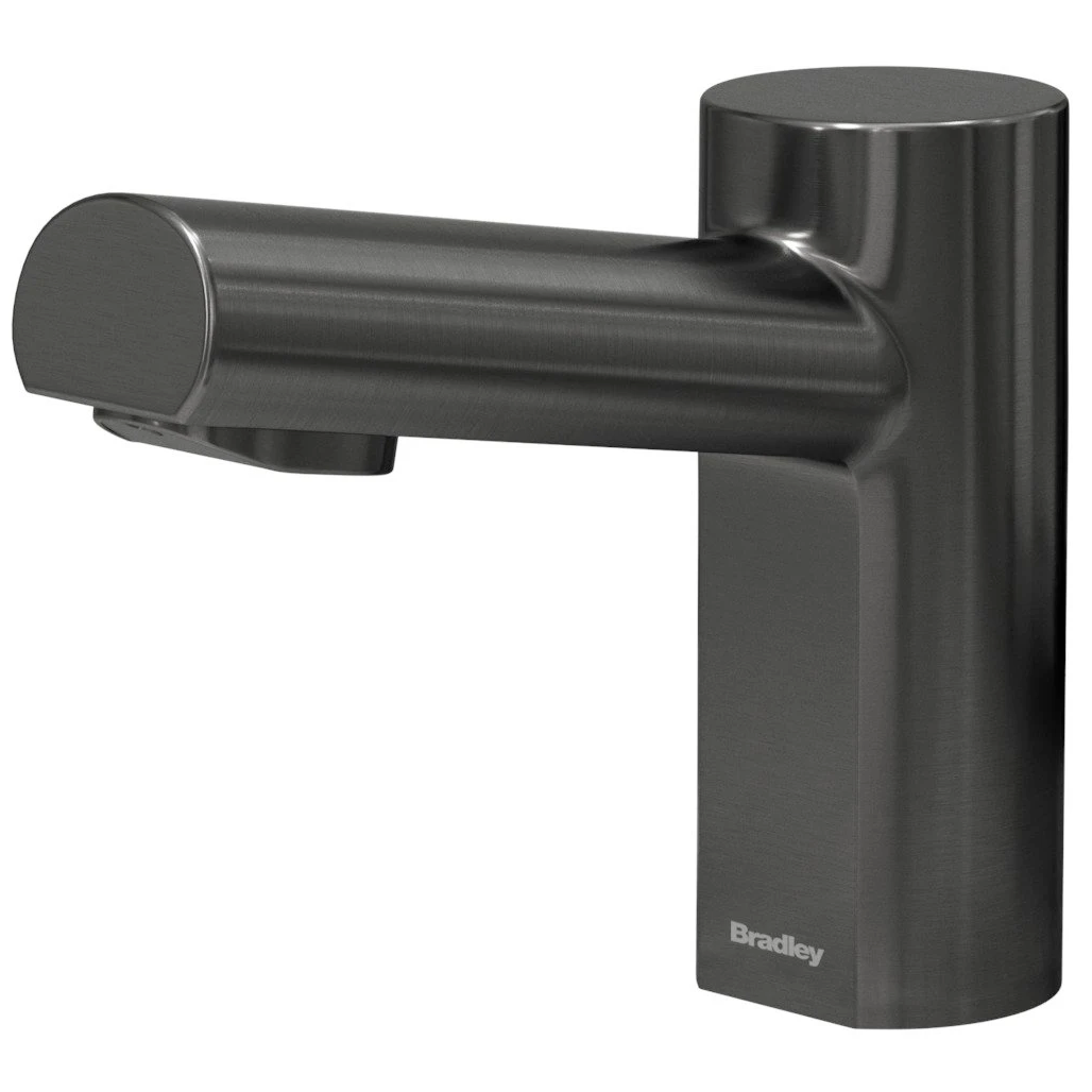 Bradley Touchless Counter Mounted Sensor Faucet, .35 GPM, Brushed Black ...