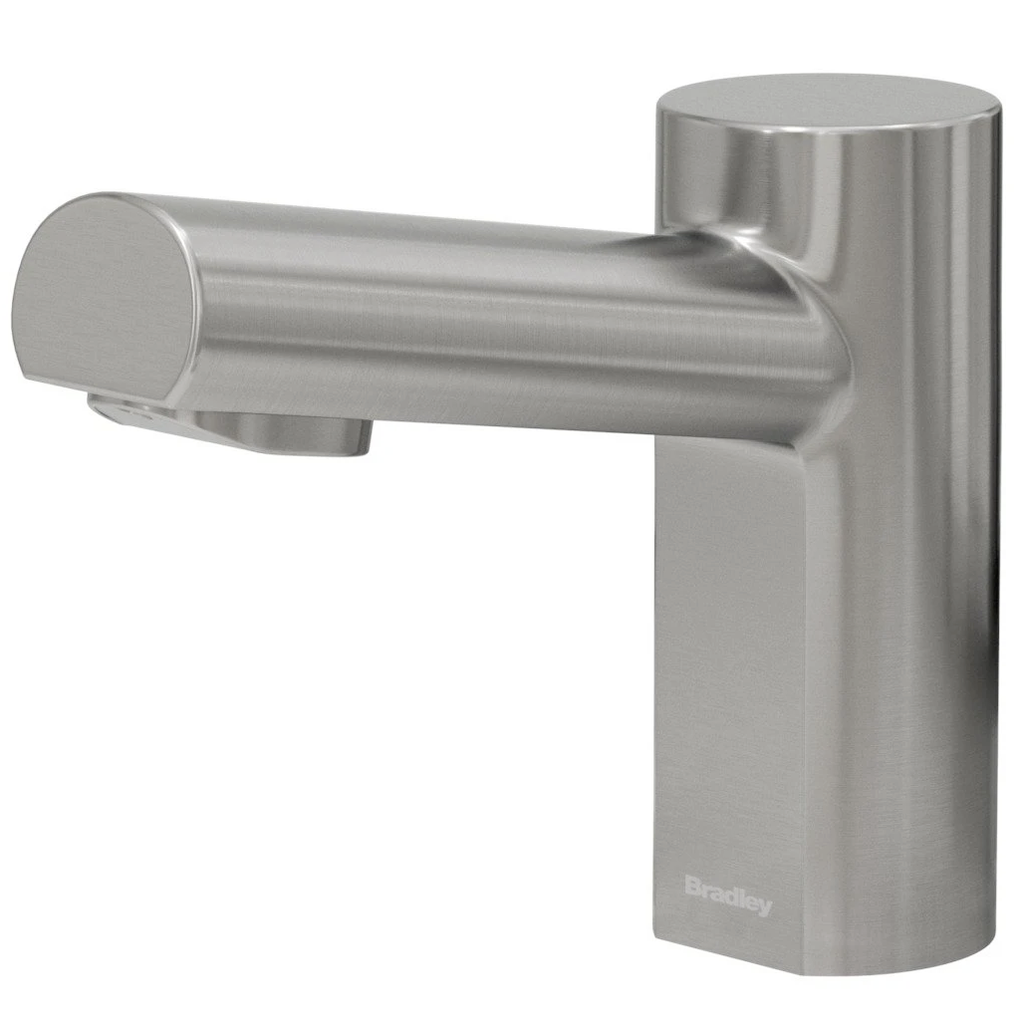 Bradley Touchless Counter Mounted Sensor Faucet, .5 GPM, Brushed ...
