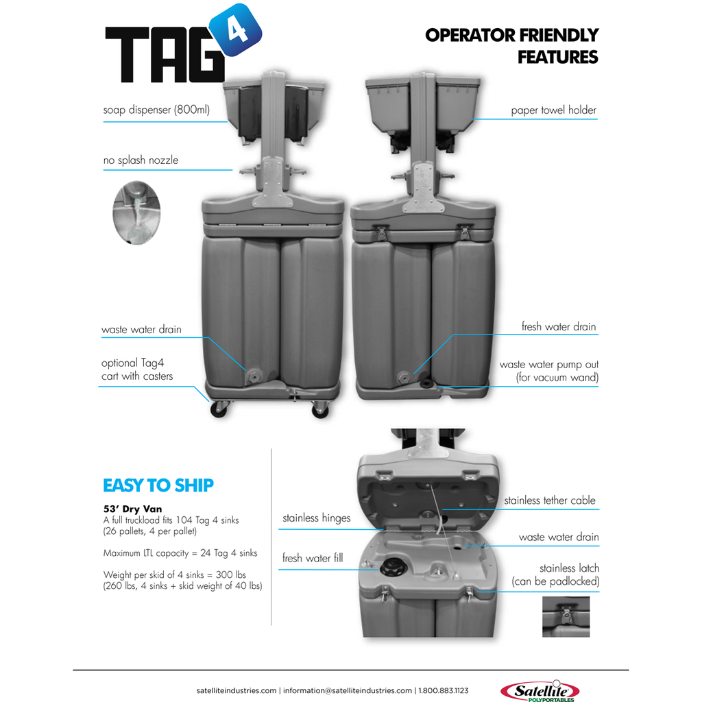 Satellite Tag 4 23340|TotalRestroom.com